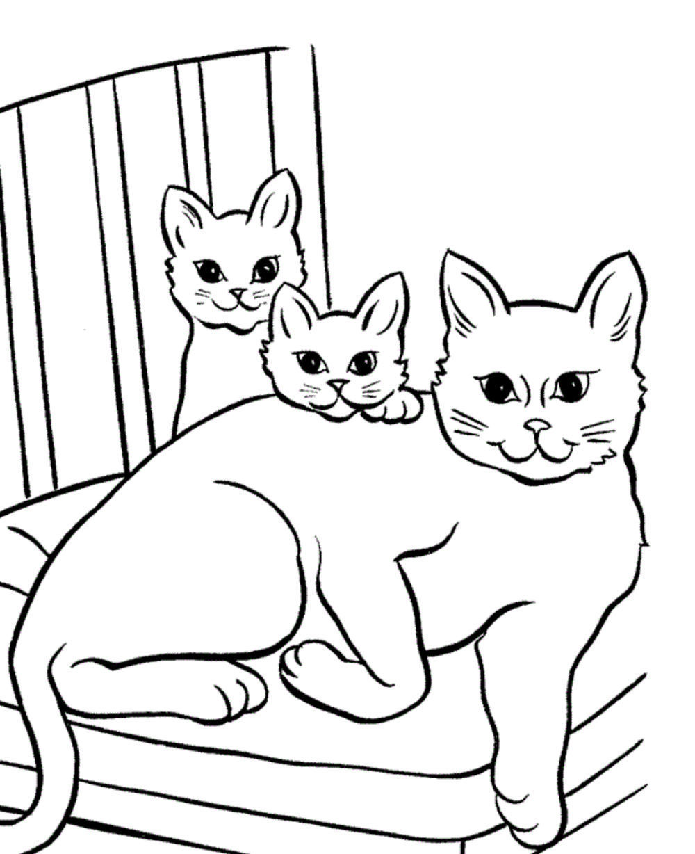 Cute Cat Coloring Pages To Print At GetDrawings Free Download Cute Cat Coloring Pages To Print At GetDrawings Free Download