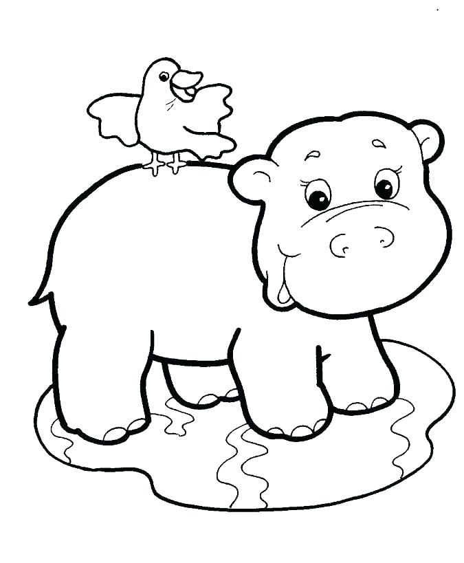 Easy Animal Coloring Pages For Kids At GetDrawings Free Download