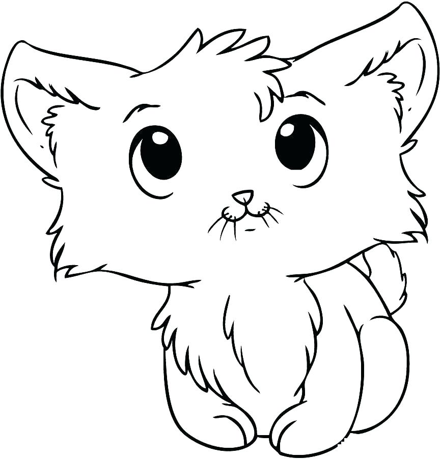 Printable Kitten Coloring Pages