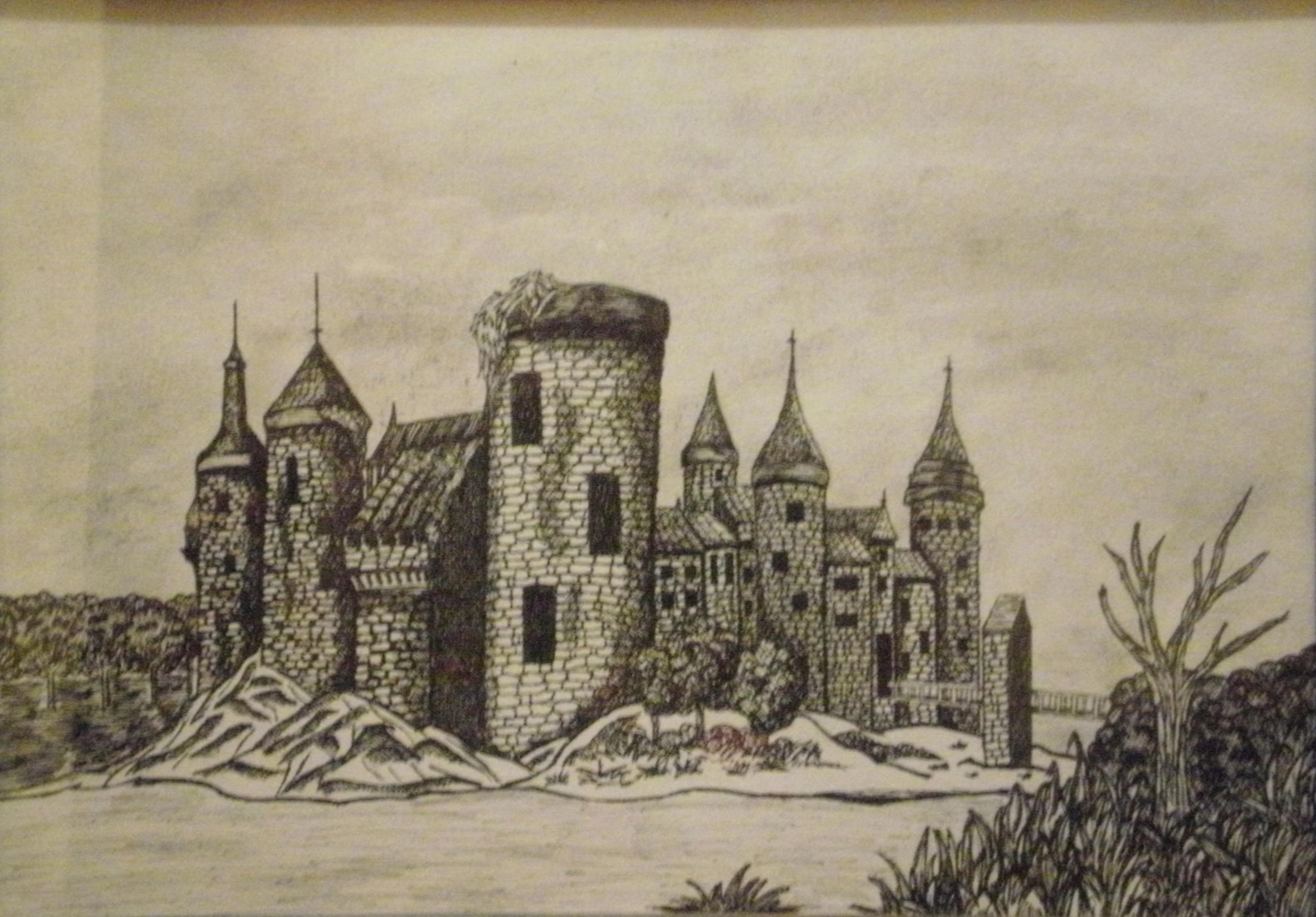 Medieval Castle Drawing Chateau Castle Architecture Towers