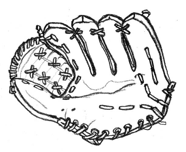 Baseball Glove Drawing at GetDrawings | Free download