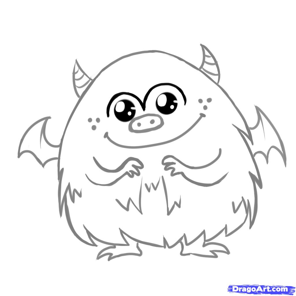 Simple Monster Drawing At GetDrawings Free Download
