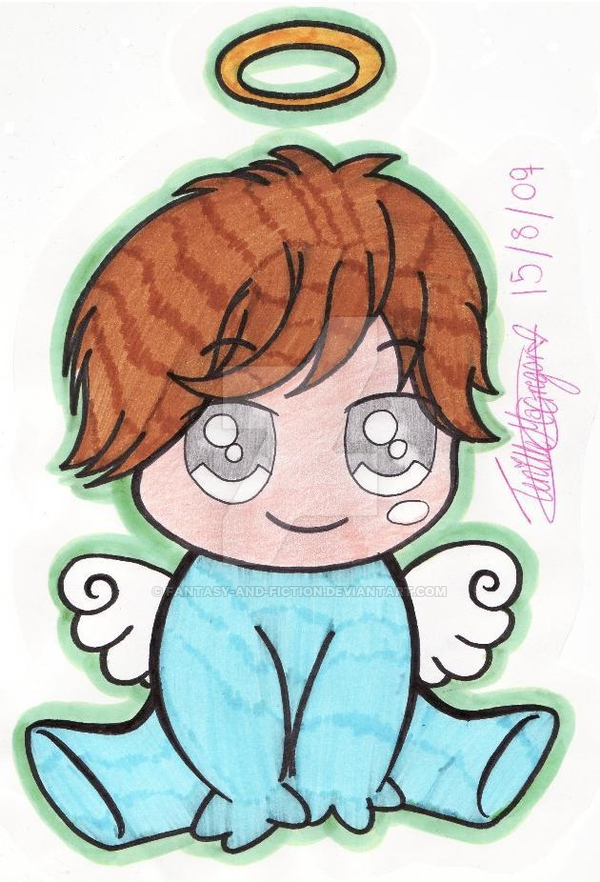 Baby Boy Angel Drawing at GetDrawings | Free download
