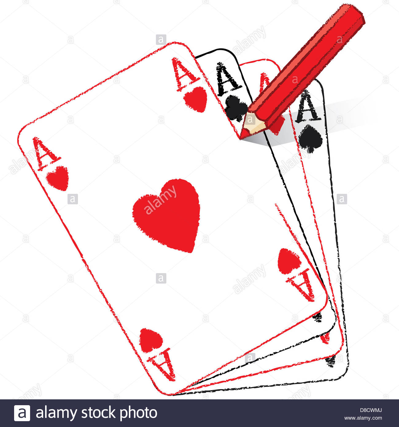 Playing Cards Drawing at GetDrawings | Free download