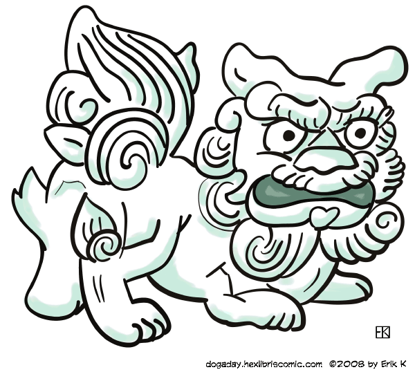Foo Dog Drawing at GetDrawings | Free download