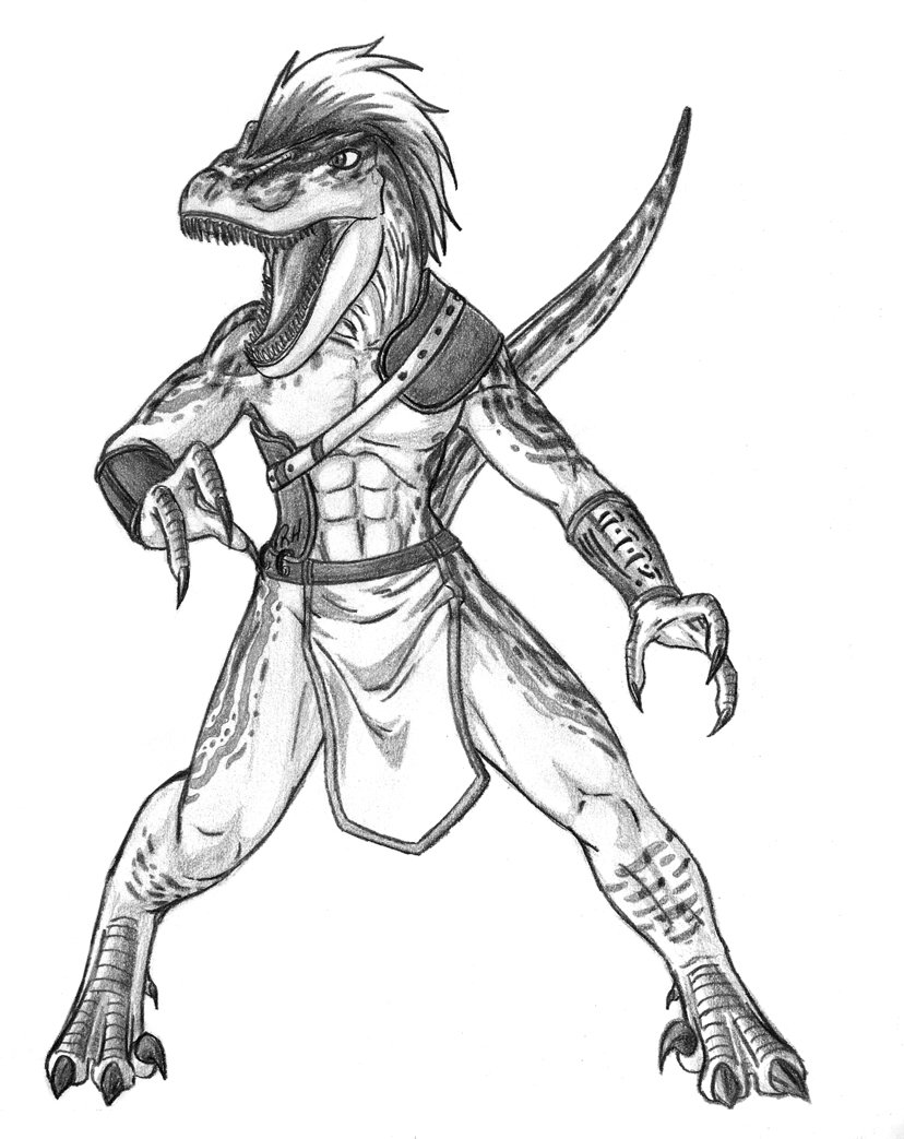 Raptor Dinosaur Drawing at GetDrawings | Free download