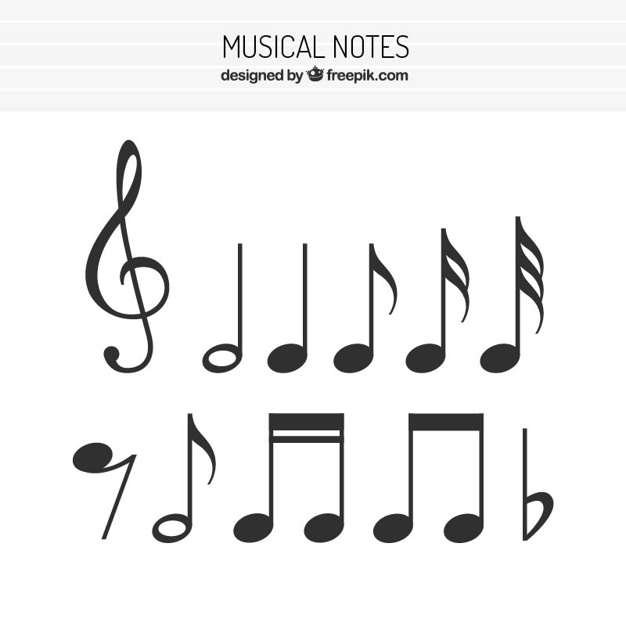 Notas Musicales Vector at GetDrawings | Free download