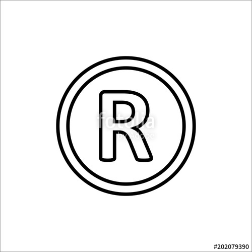Registered Symbol Vector at GetDrawings | Free download