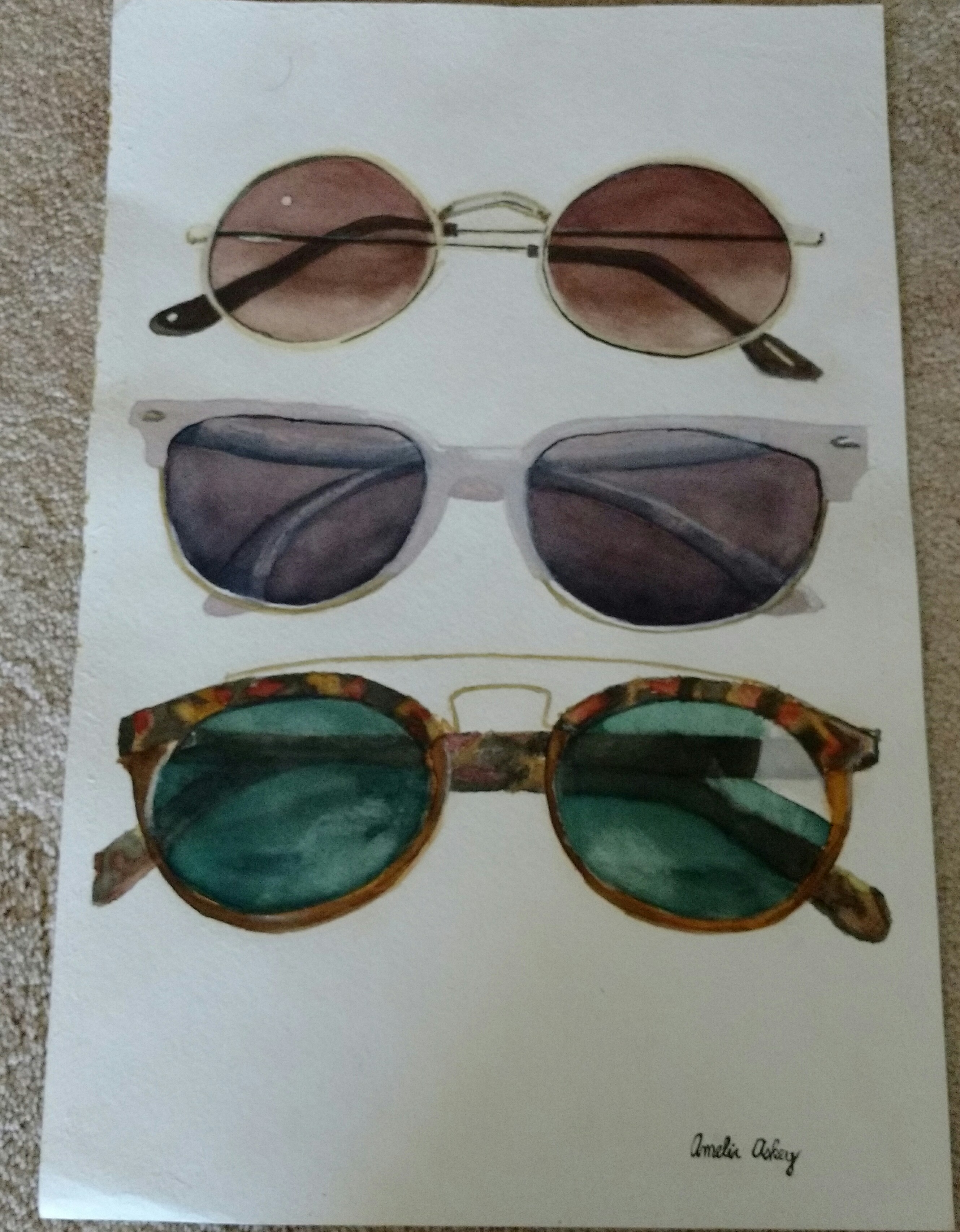 Sunglasses Watercolor at GetDrawings | Free download