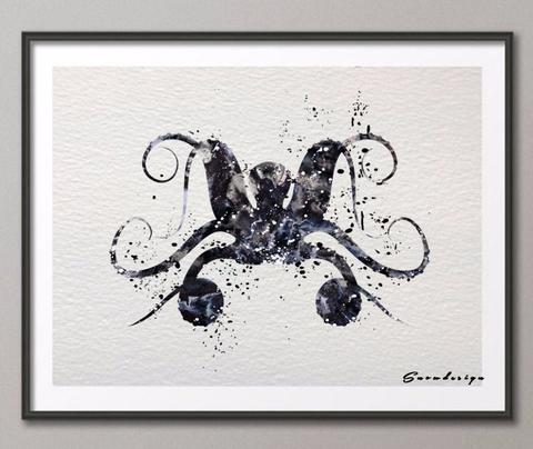 Watercolor Octopus Painting at GetDrawings | Free download